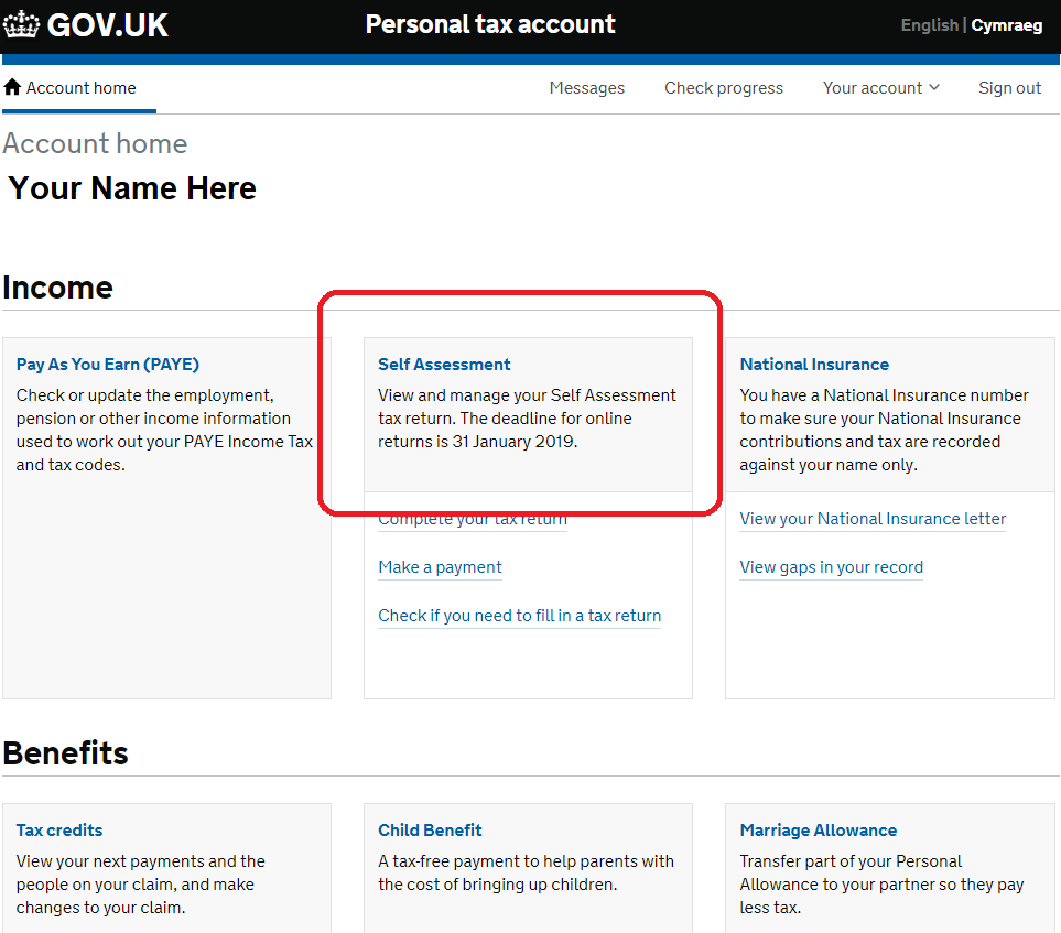 Unique Tax Reference Number - How to find online - MalgraBooks ...
